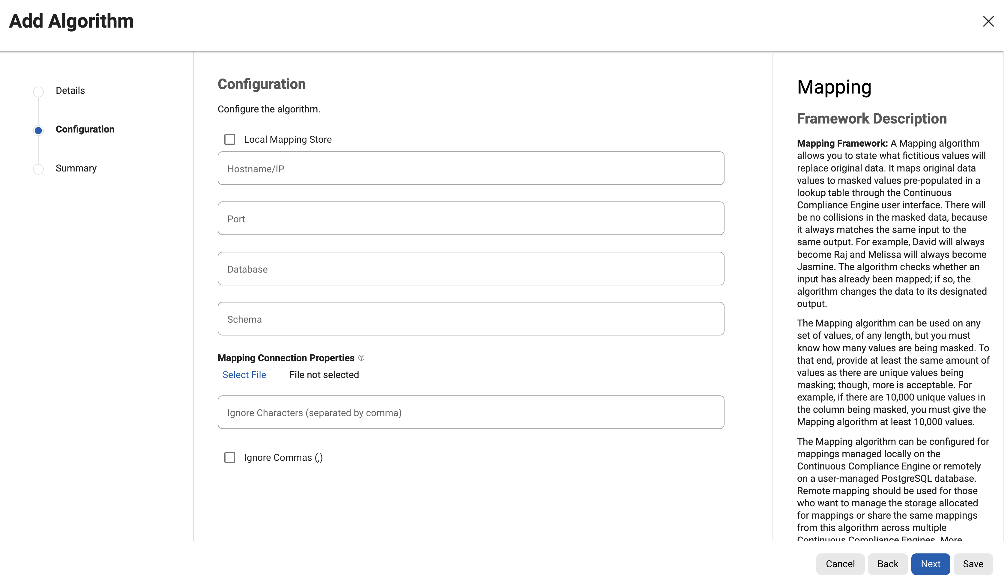 Mapping (Algorithm frameworks)